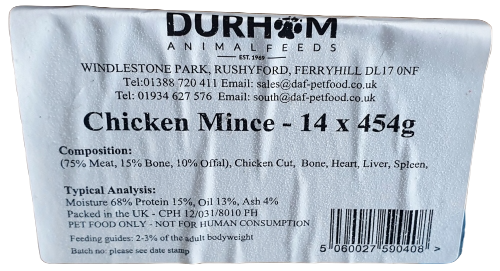 DAF Chicken Mince Box of 14 - The Dogs Choice