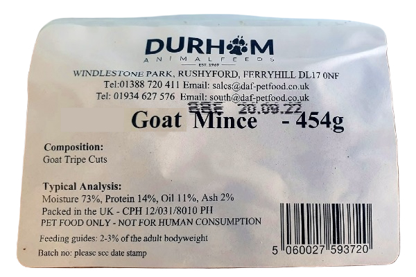 DAF Goat Mince - The Dogs Choice