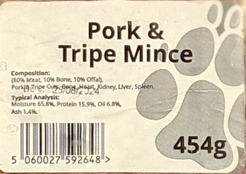 DAF Pork and Tripe Mince - The Dogs Choice
